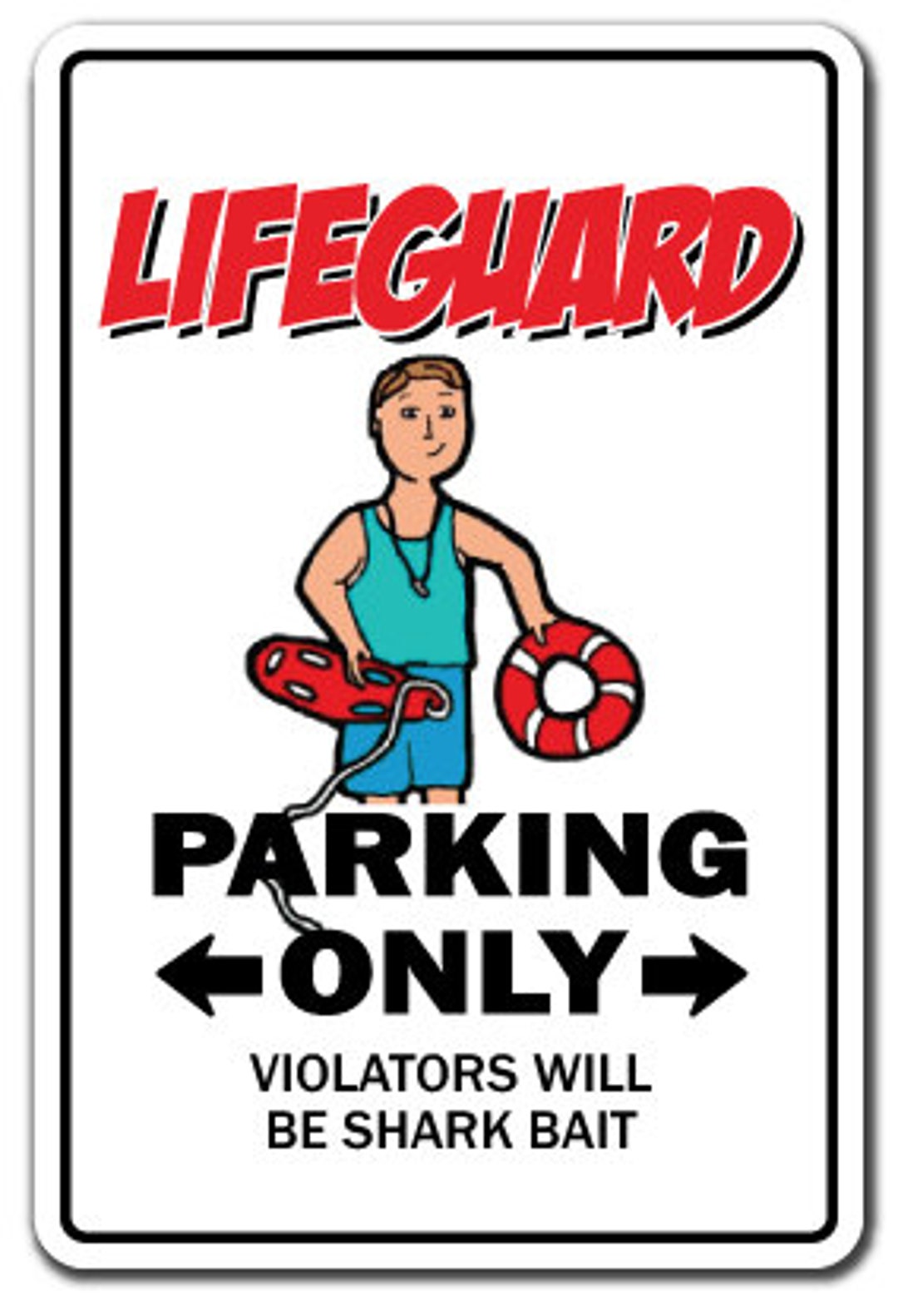 Lifeguard sign Parking Pool Beach Patrol Life Guard - Etsy