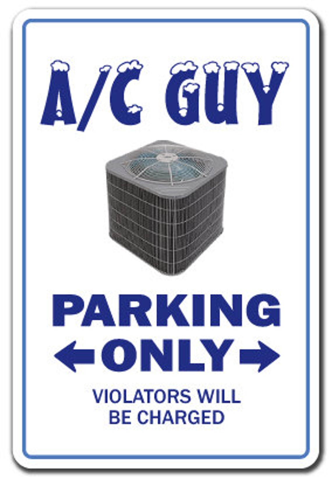 A/C Guy novelty Sign Air Conditioning Parking Signs Ac - Etsy
