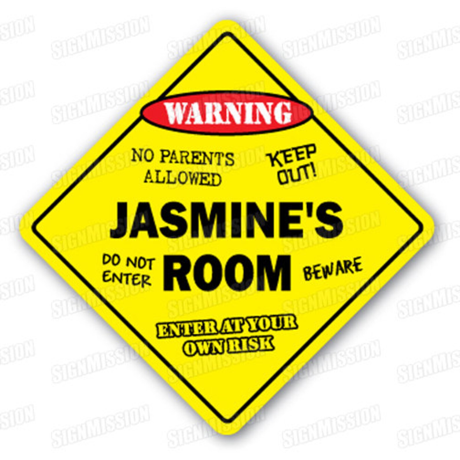 JASMINE'S ROOM SIGN Kids Bedroom Decor Door Children's - Etsy