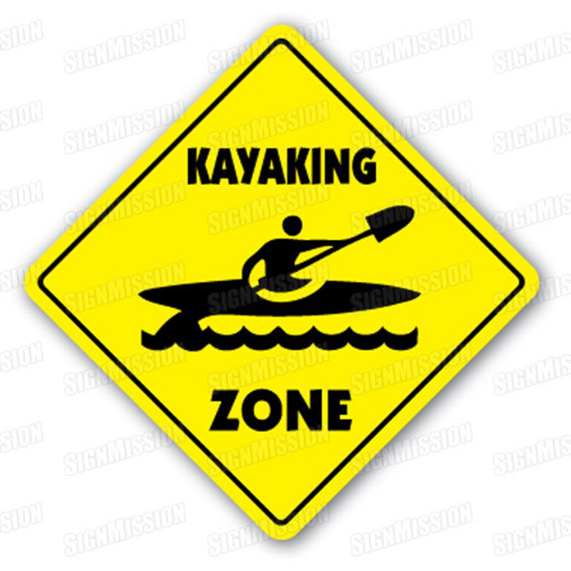 KAYAKING ZONE Sign Novelty Gift Sport Boat - Etsy