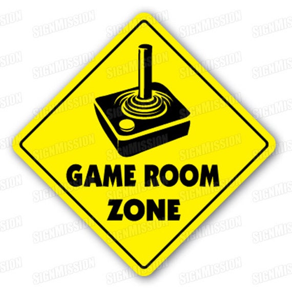 GAME ROOM ZONE Sign Xing Gift Novelty Gaming Movies Tv Media | Etsy
