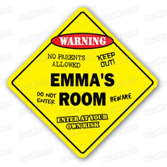EMMA'S ROOM SIGN Kids Bedroom Decor Door Children's | Etsy