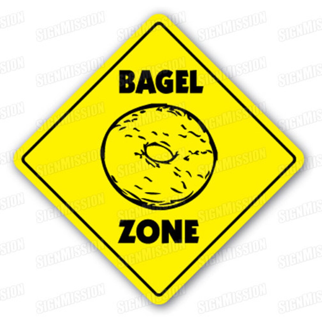 BAGEL ZONE Sign Hot Fresh Bagels Coffee Shop Bread Hot Donut - Etsy