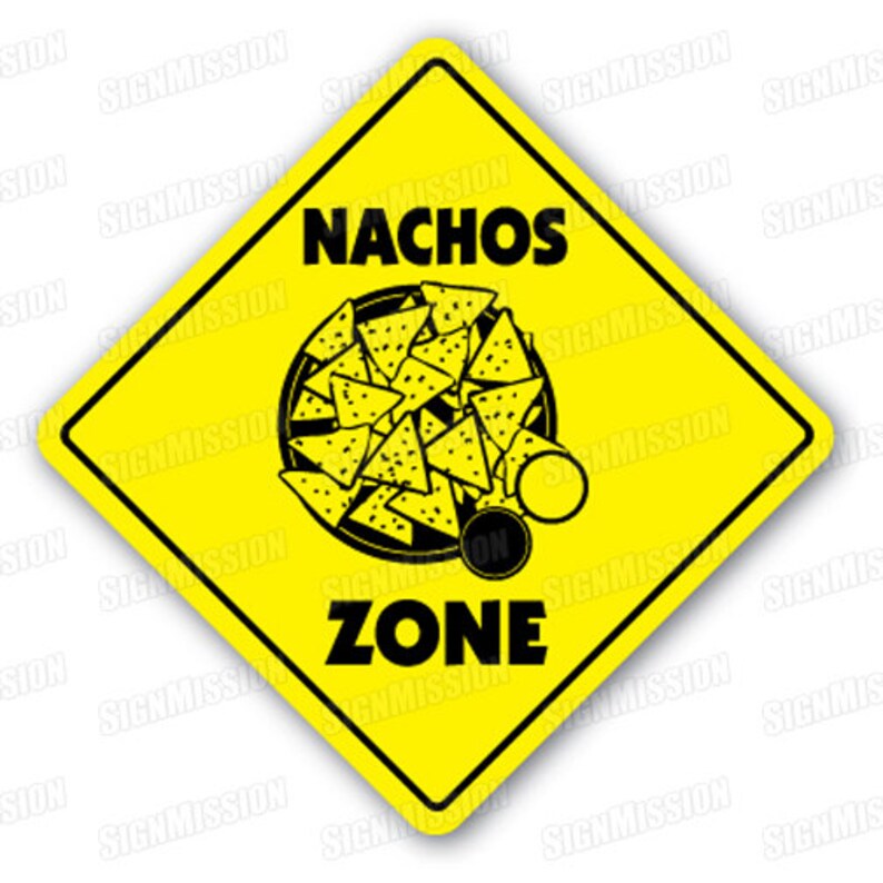 NACHOS ZONE Sign cheese signs vendor concessions cart | Etsy