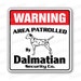 Area Patrolled by Barking Dog Warning Sign Crazy Gift - Etsy