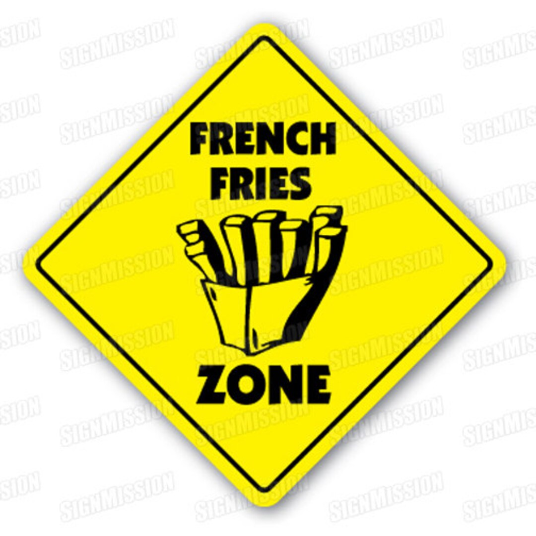 FRENCH FRIES ZONE Sign Fry Fryer Concessions Trailer - Etsy