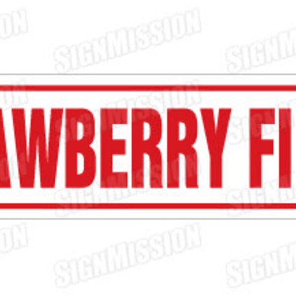 Strawberry Sign - Etsy