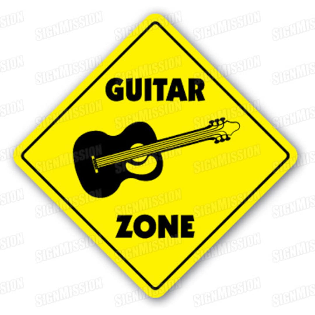 GUITAR ZONE Sign New Acoustic Player Strings Gift - Etsy