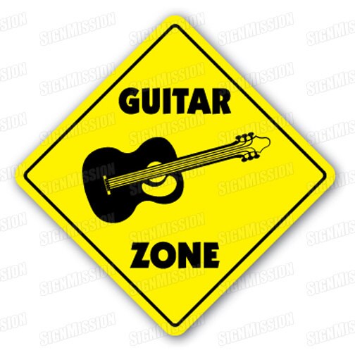 GUITAR ZONE Sign New Acoustic Player Strings Gift - Etsy