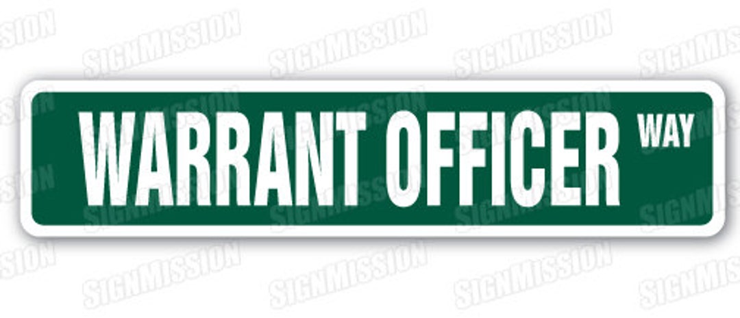 WARRANT OFFICER Street Sign Army Navy Wo CWO Retirement Soldier Gift - Etsy