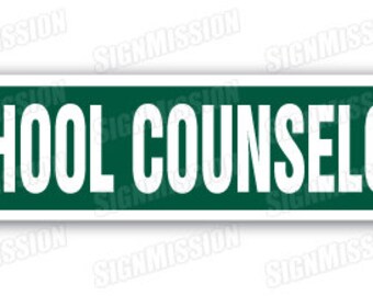 School Counselor Street Sign - Etsy
