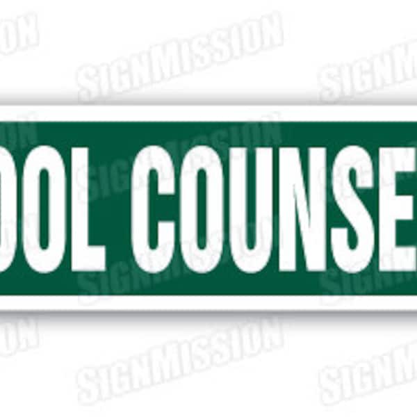 School Counselor Street Sign - Etsy