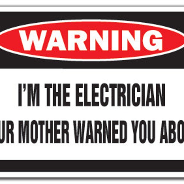 Funny Electrician Signs - Etsy