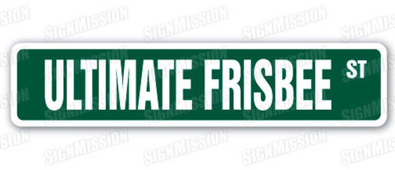 ULTIMATE FRISBEE Street Sign Freestyle Disc Golf Disk Sport - Etsy