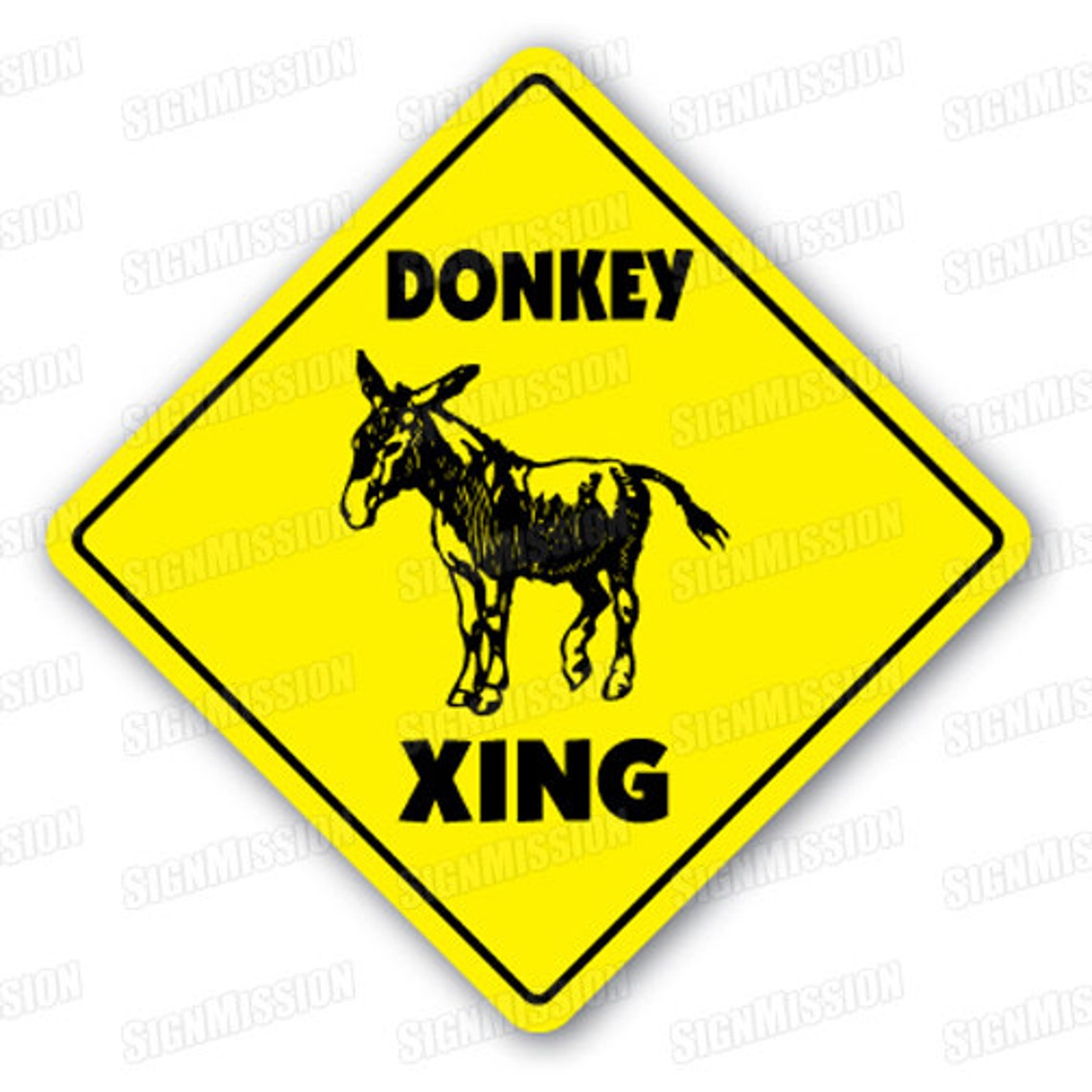 DONKEY CROSSING Sign Novelty Gift Animals Farm - Etsy
