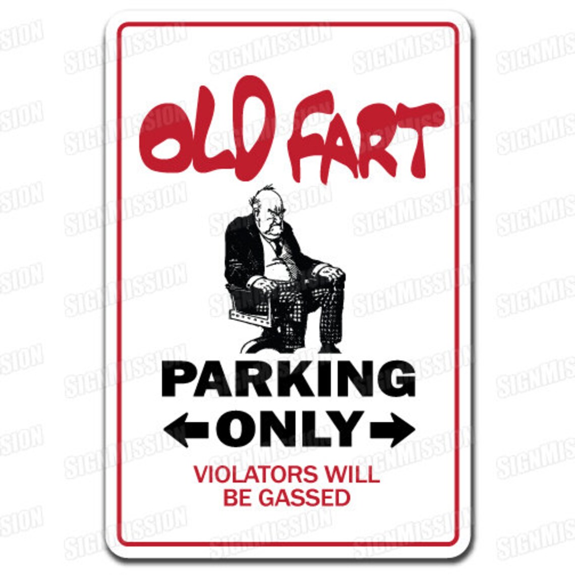 OLD FART Novelty Sign Gift Man Grumpy Grandpa Grouchy Surly | Etsy