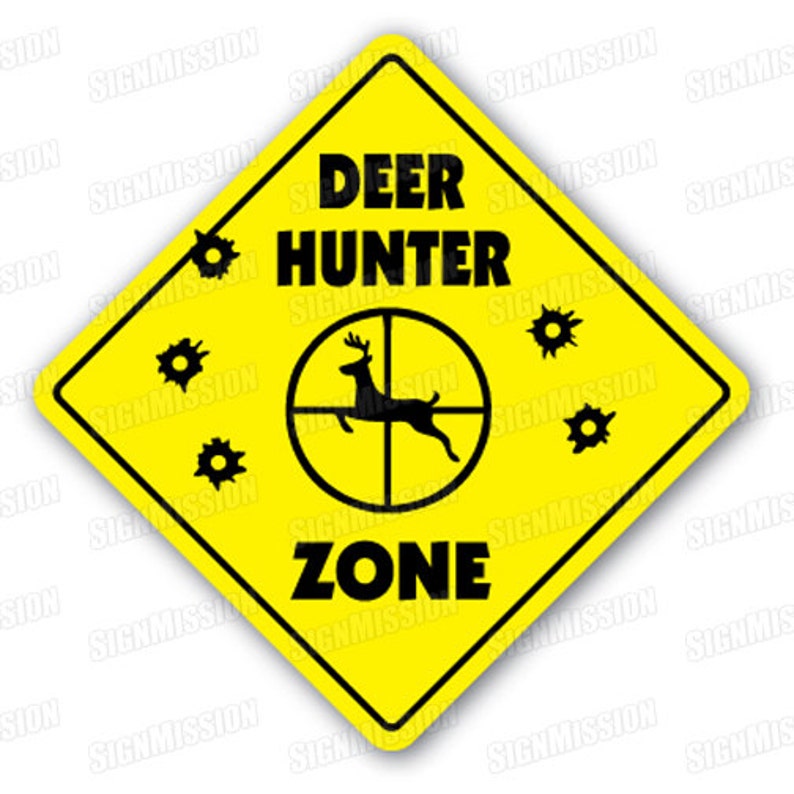 DEER HUNTER ZONE Sign Xing Gift Novelty Buck Hunt Bow Tree - Etsy