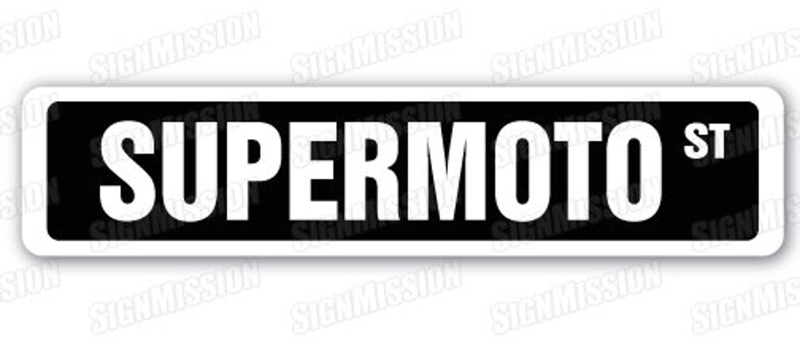 Supermoto Street Sign Race Racer Competition Track Rider Super - Etsy