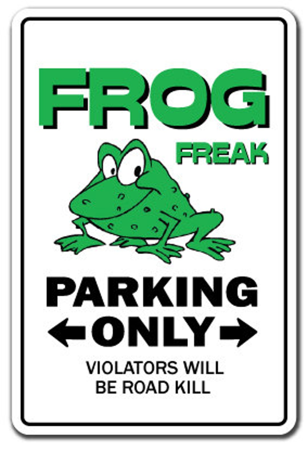Frog Freak sign Animals Green Pond Amphibian Gift - Etsy