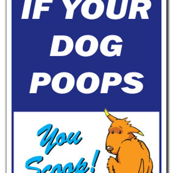 Funny No Dog Poop Sign - Etsy