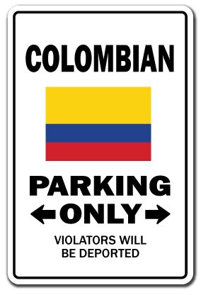 Colombian Parking Sign Novelty Gift Funny Colombia Coffee Drug - Etsy
