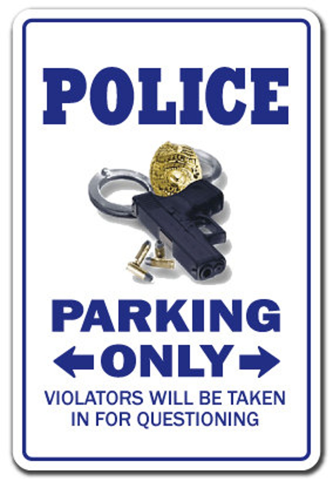 Police novelty Sign Parking Officer Cop Cops Law Gift - Etsy