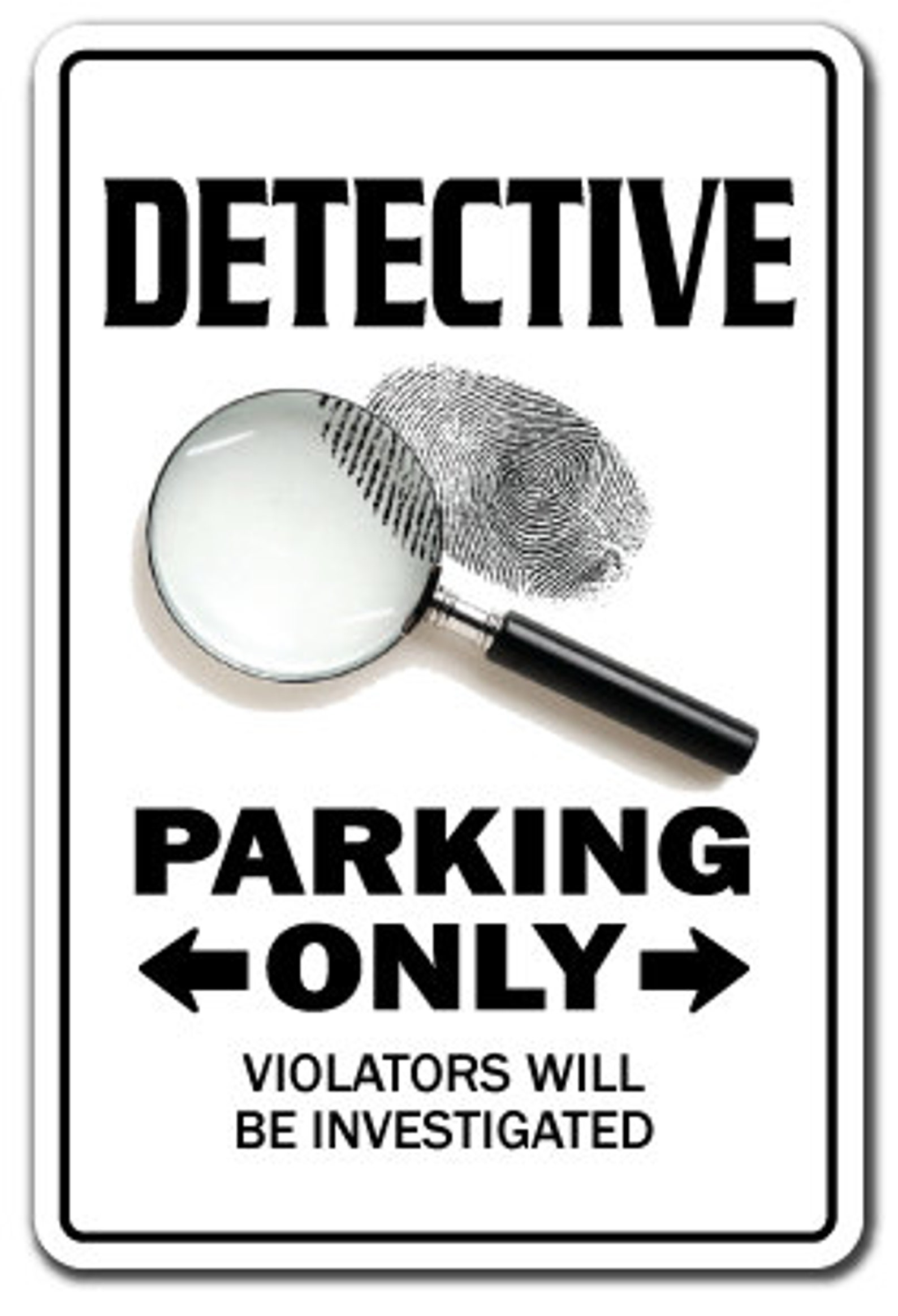 Detective novelty Sign Parking Signs Private Eye Gift - Etsy