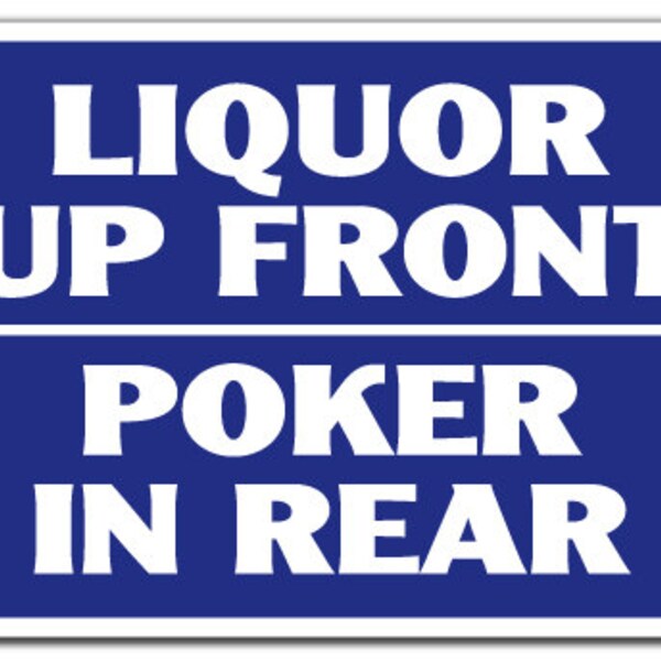 Liquor Poker Sign - Etsy