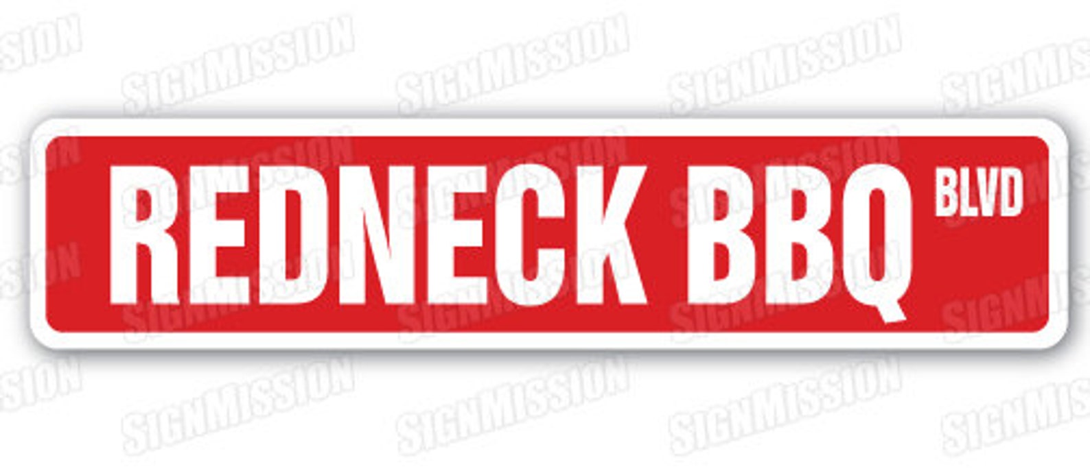 REDNECK BBQ Street Sign Pulled Pork Brisket Ribs Bar-b-que - Etsy