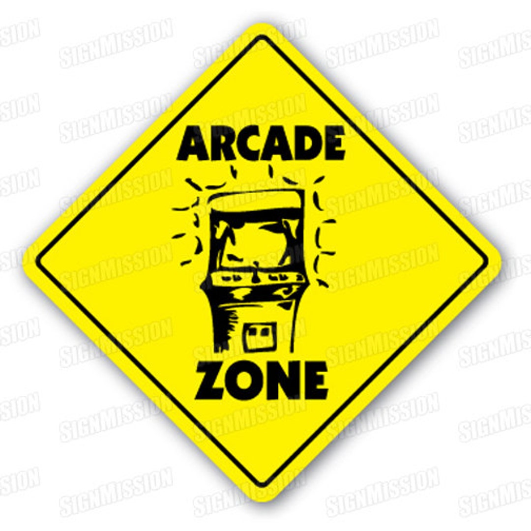 ARCADE ZONE Sign Game Room Gameroom Machine Gift - Etsy