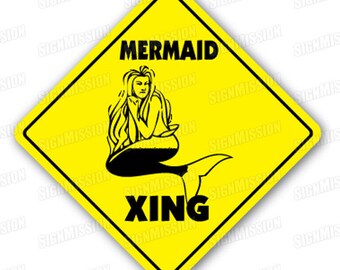 Mermaid Crossing Sign - Etsy