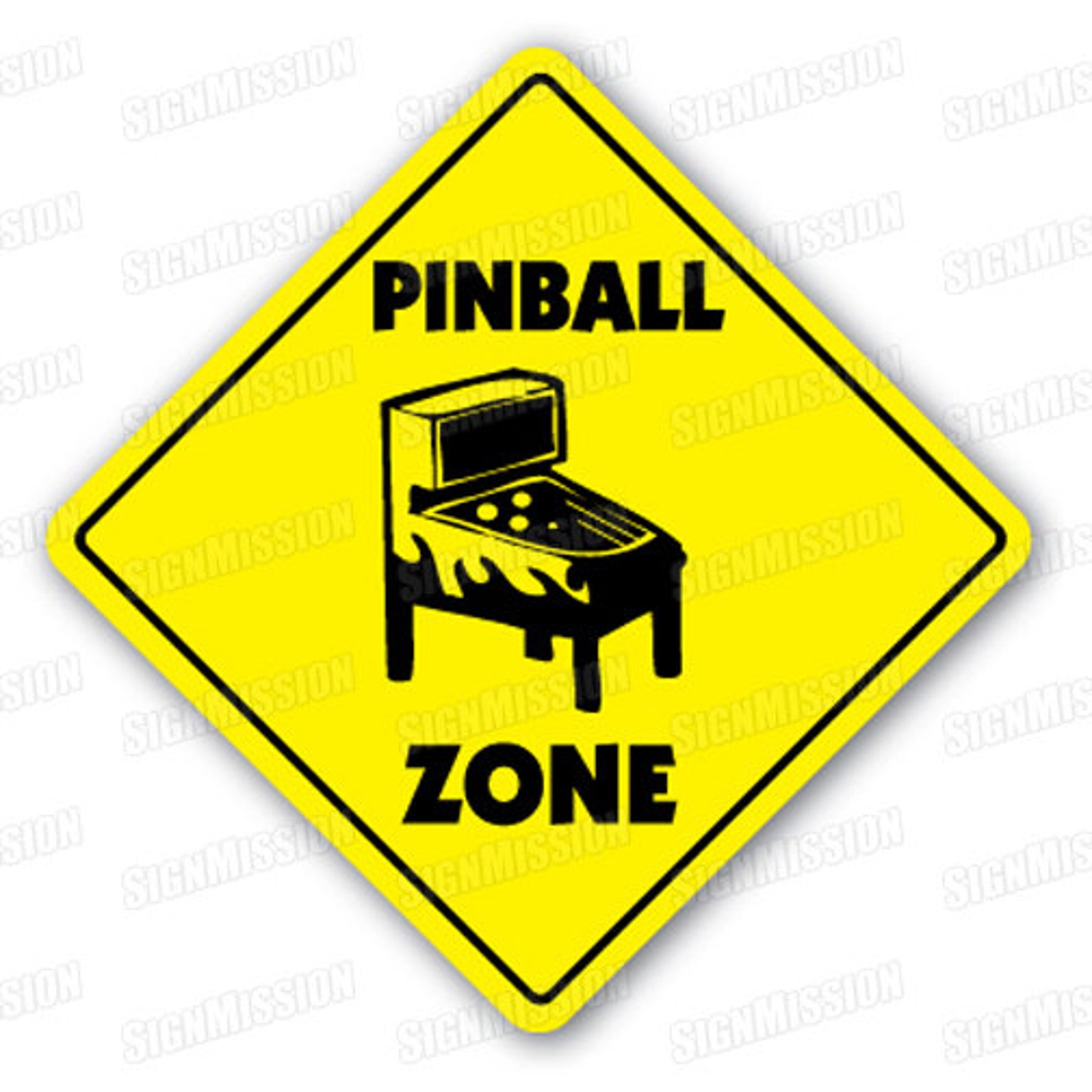 PINBALL ZONE Sign Part Game Room Arcade Machine Games - Etsy