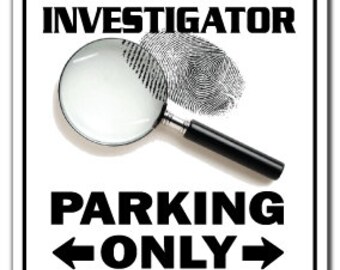 Investigator Sign - Etsy