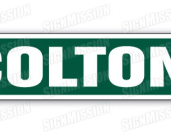 Baby Boy Name Sign Colton - Etsy