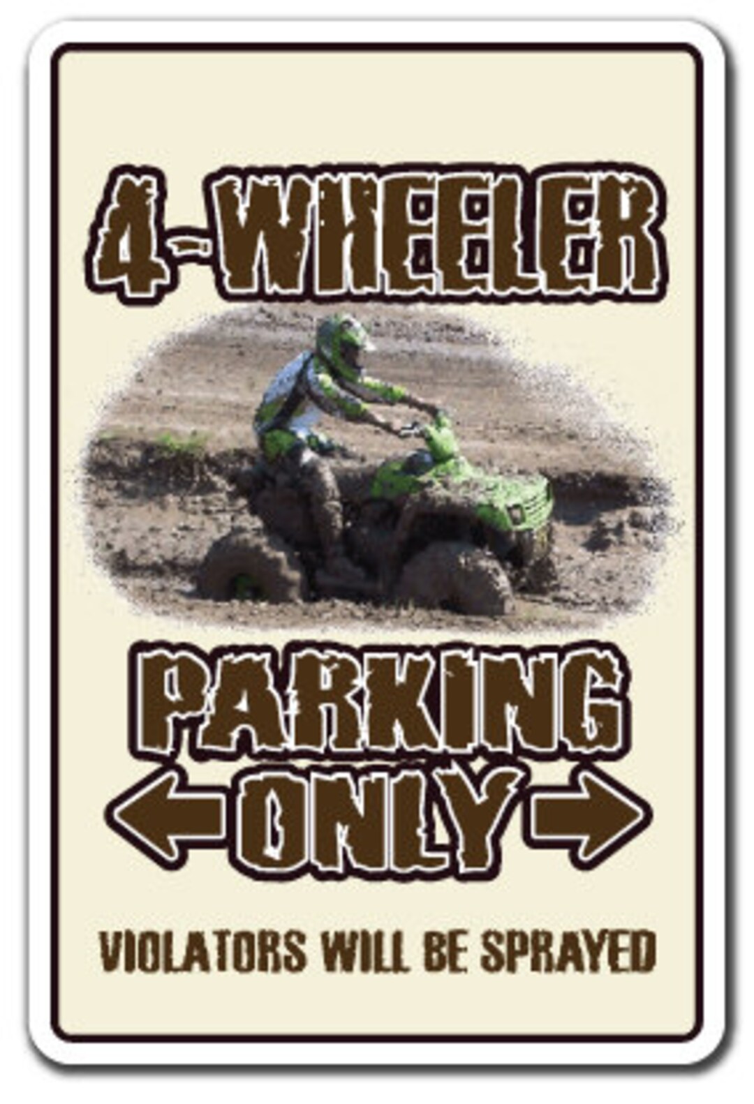 4wheeler sign Atv Four Wheeling 4x4 Quad Dirt Gift - Etsy