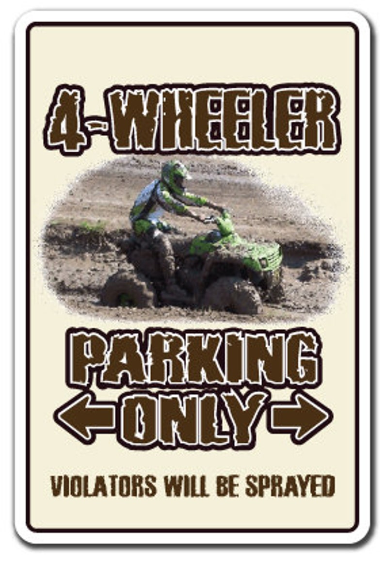 4wheeler sign Atv Four Wheeling 4x4 Quad Dirt Gift | Etsy