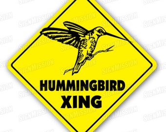 Hummingbird Crossing Sign | Etsy