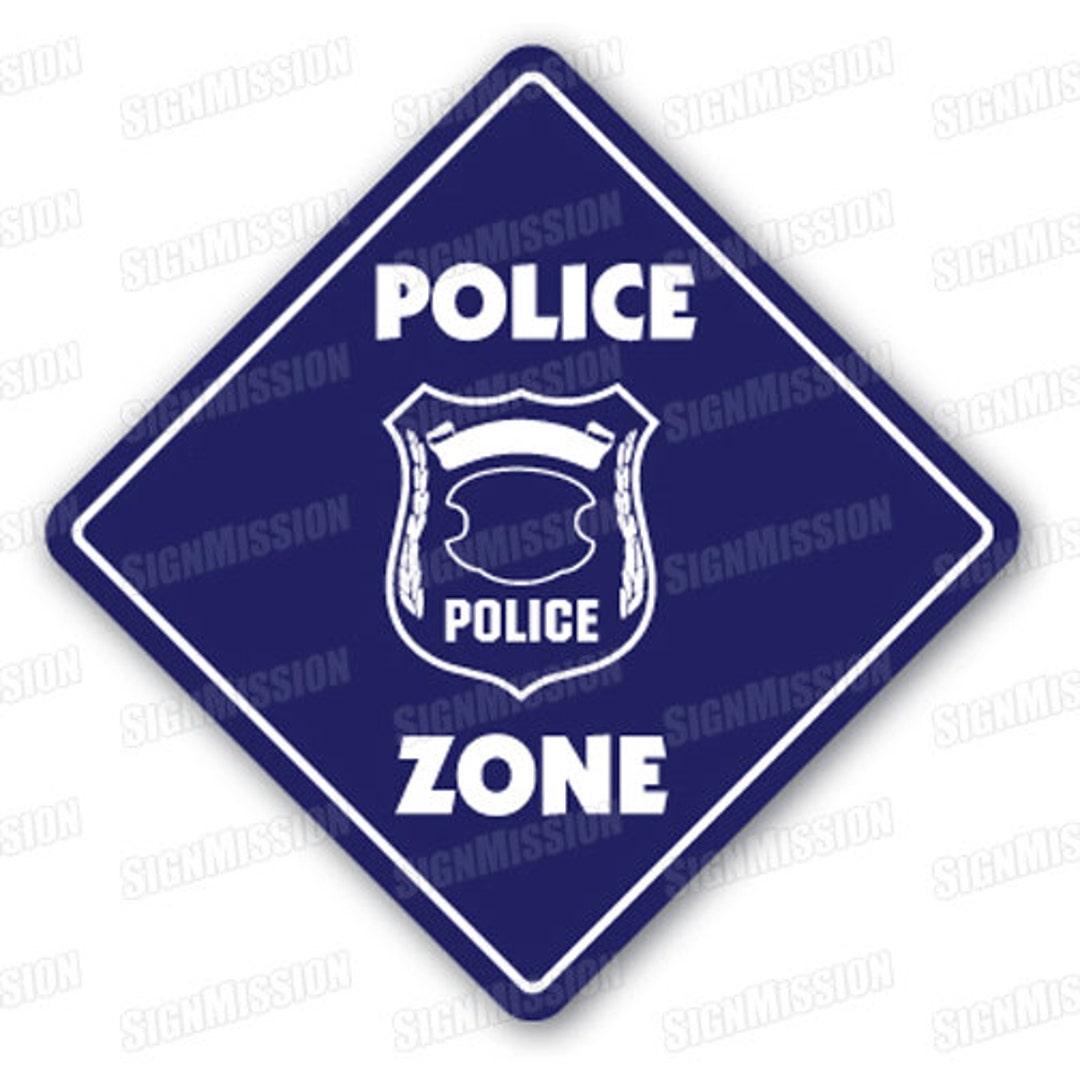 POLICE ZONE Sign Signs Law Enforcement Cop K9 Gift - Etsy