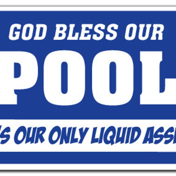 Funny Pool Signs - Etsy