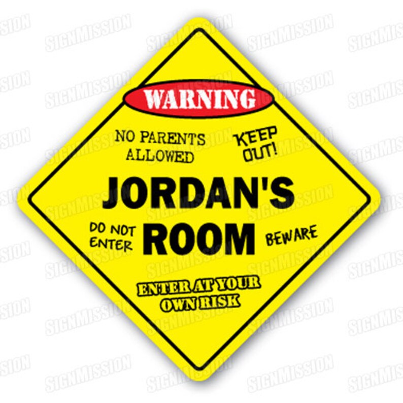 JORDAN'S ROOM SIGN Kids Bedroom Decor Door Children's - Etsy