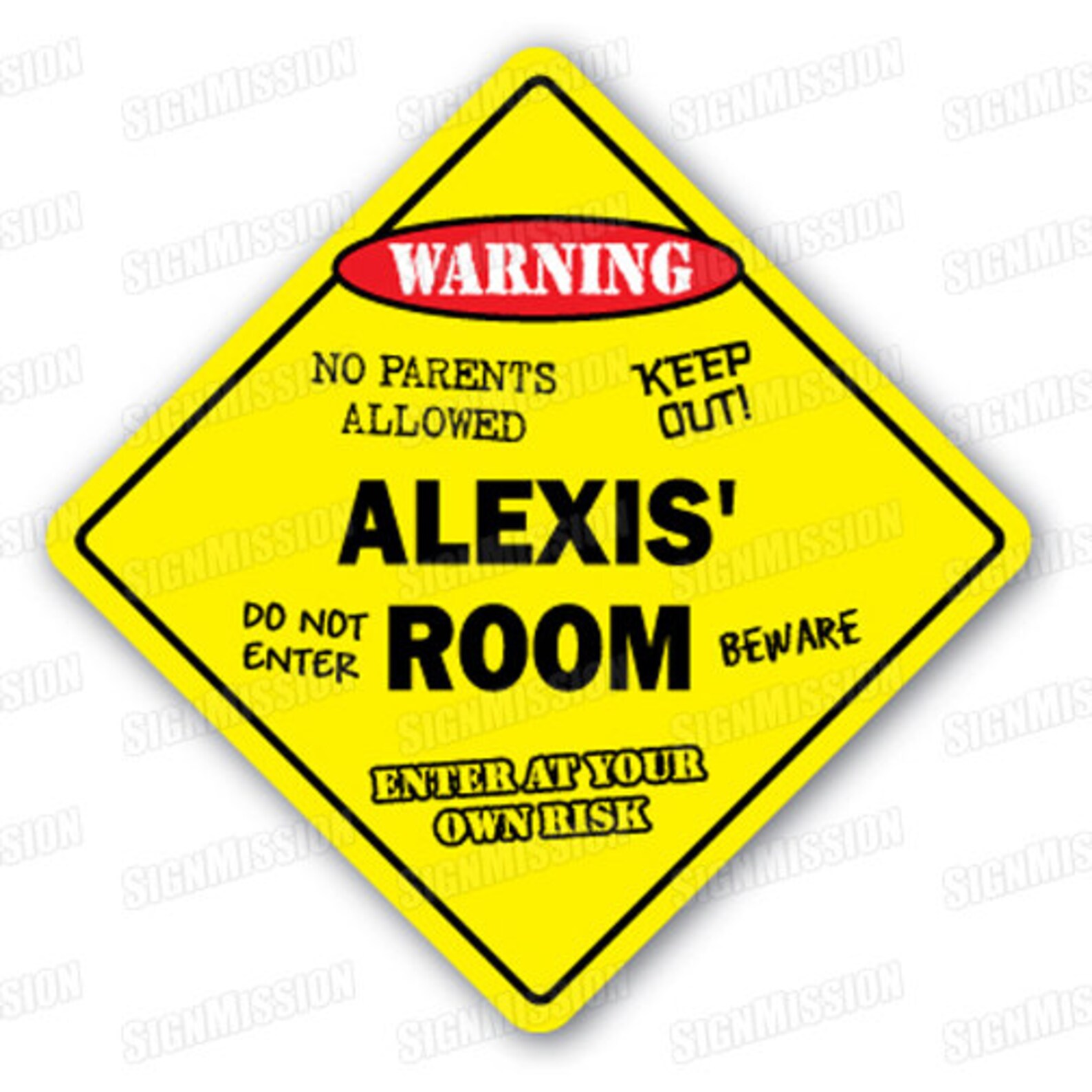 ALEXIS' ROOM SIGN kids bedroom decor door children's | Etsy