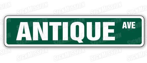 ANTIQUE Street Sign Rare Collector Dealer Road Show Furniture Gift Art ...