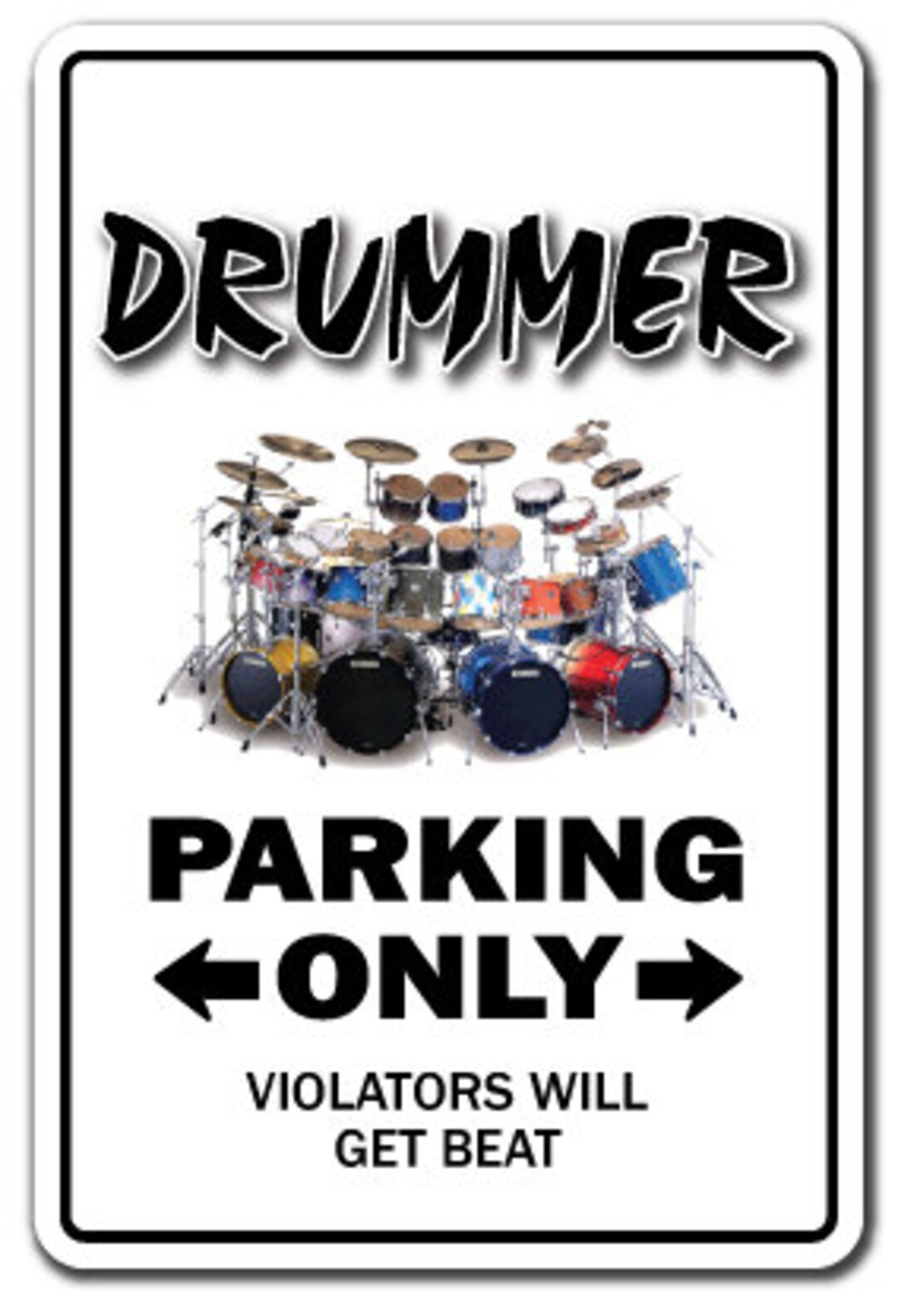 Drummer novelty Sign Parking Signs Drum Sticks Gift - Etsy