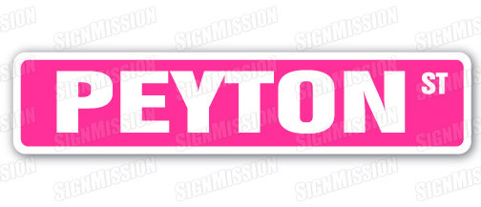 PEYTON Street Sign Name Childrens Room Door Gift Kid Child Boy - Etsy