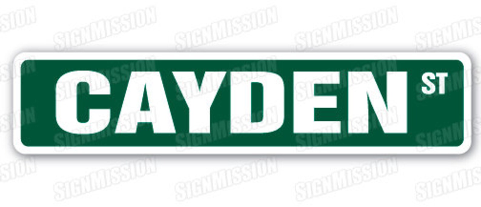 CAYDEN Street Sign Name Childrens Room Door Gift Kid Child Boy - Etsy