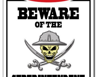 Superintendent Sign - Etsy