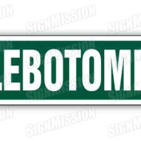 Phlebotomy Signs - Etsy