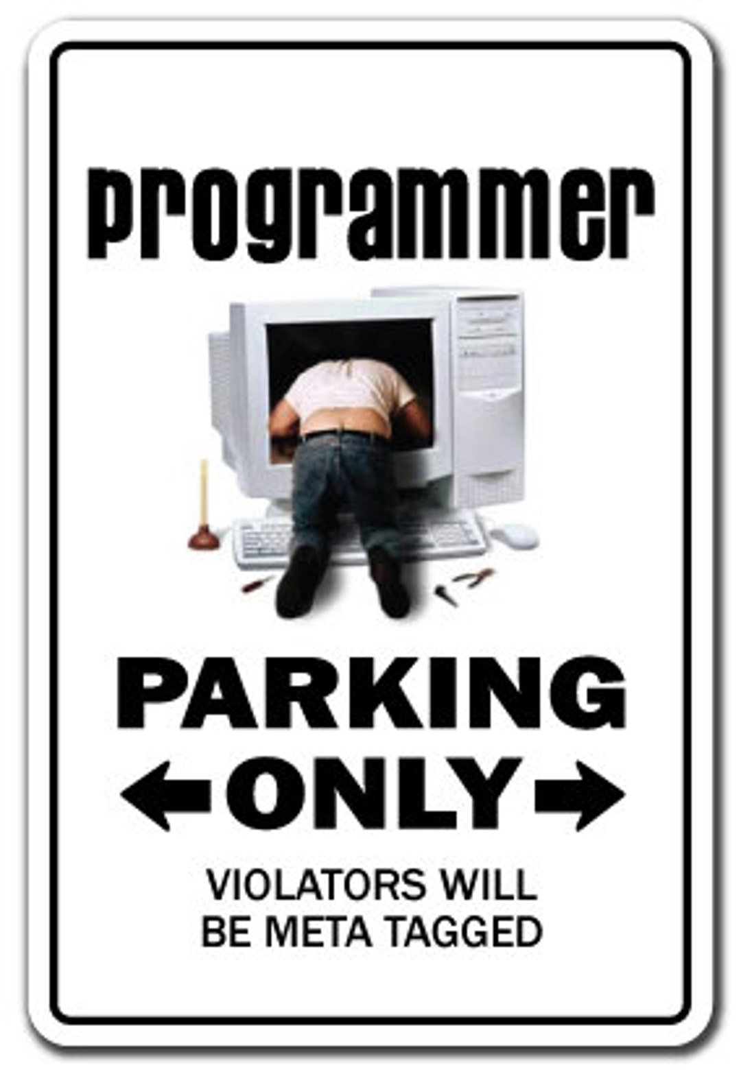 Programmer sign Parking Street Code Hacker Geek Gift - Etsy