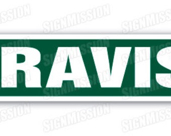 Travis Street Sign - Etsy
