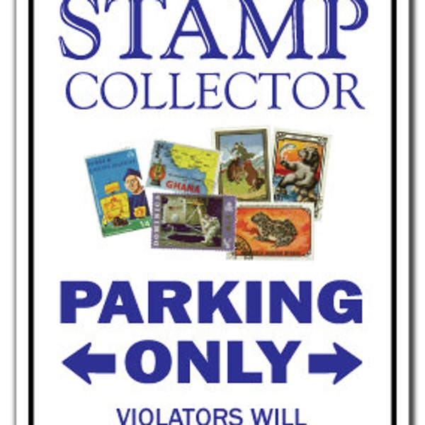 Stamp Collector Sign - Etsy